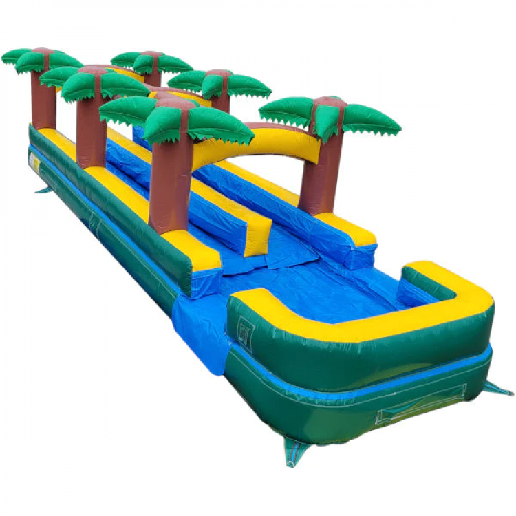 34 foot Dual Lane Paradise Slip N Slide - Empire Inflatables Olney MD
