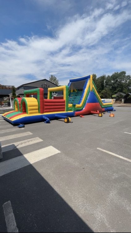 GIANT SLIDE obstacle course/Dry Slide - Empire Inflatables Olney MD